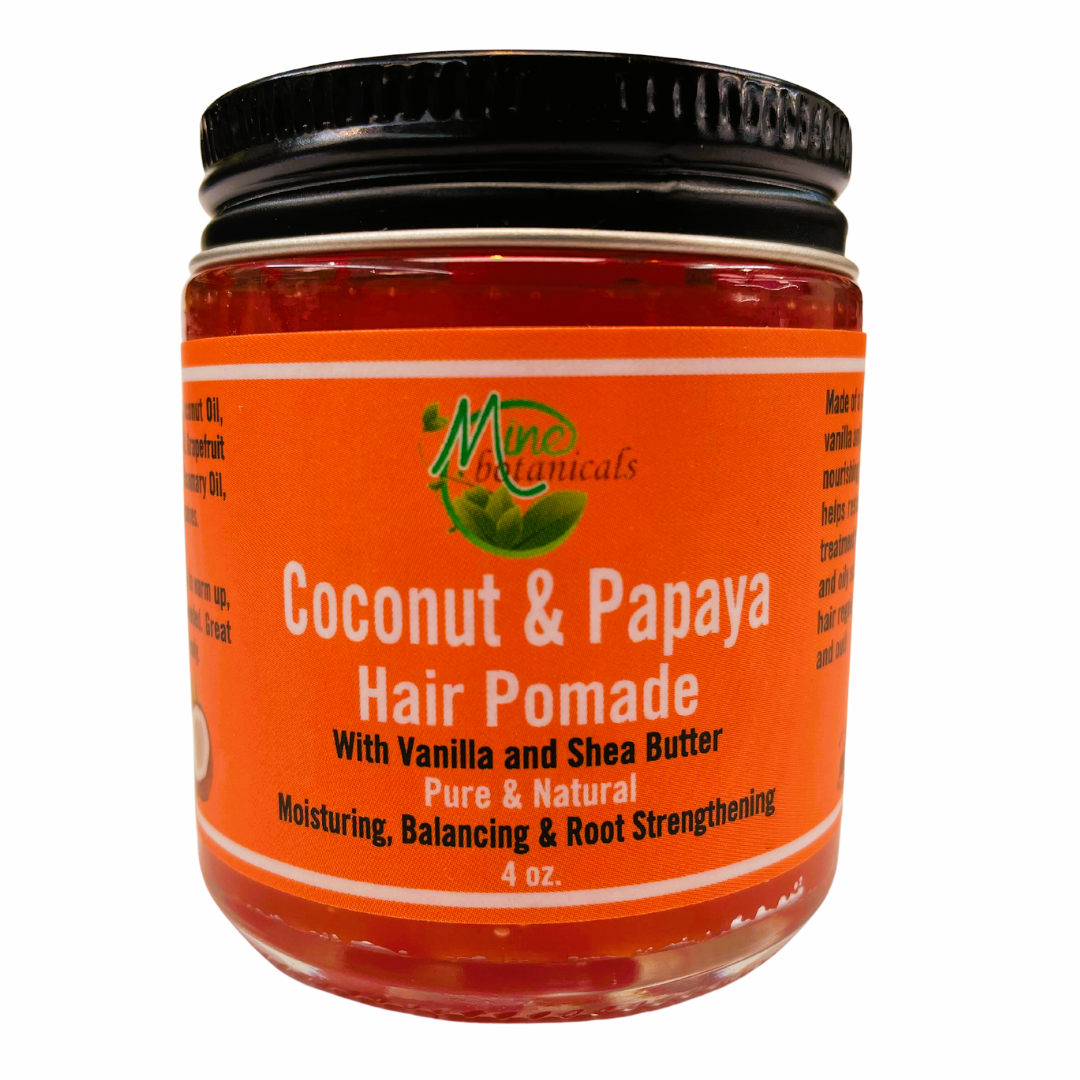 Coconut & Papaya Hair pomade – Mine Botanicals
