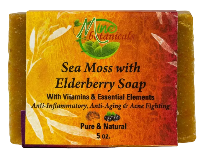 SEA MOSS WITH ELDERBERRY HANDMADE SOAP – Mine Botanicals