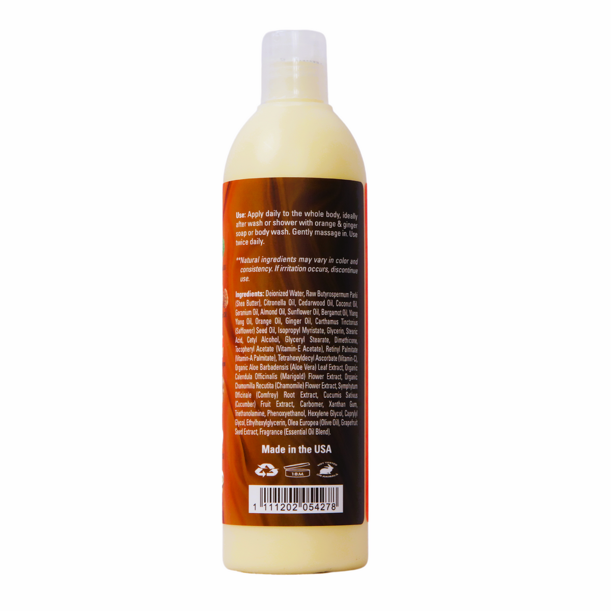 Orange & Ginger Body Lotion – Mine Botanicals
