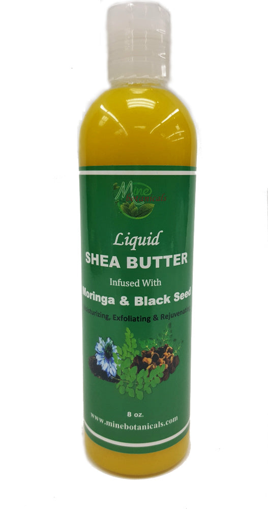 Moringa & Black Seed Liquid Shea Butter – Mine Botanicals