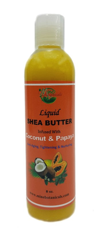 Coconut & Papaya Liquid Shea Butter – Mine Botanicals