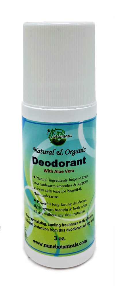 Natural & Organic Deodorant With Aloe Vera – Mine Botanicals