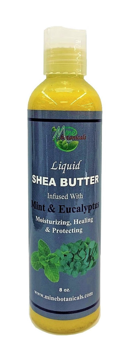 Mint & Eucalyptus Liquid Shea Butter – Mine Botanicals