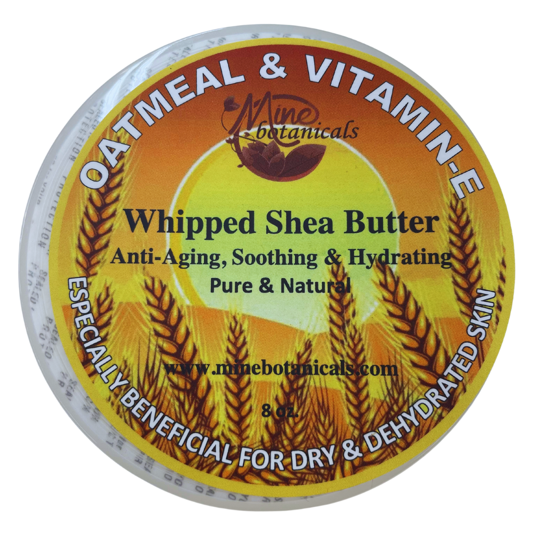Oatmeal & Vitamin-E Whipped Shea Butter – Mine Botanicals