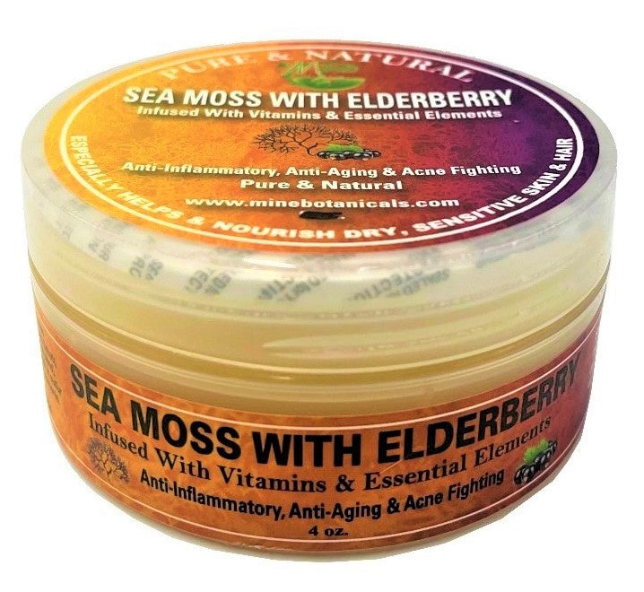 Sea moss with Elderberry Infused Shea Butter – Mine Botanicals